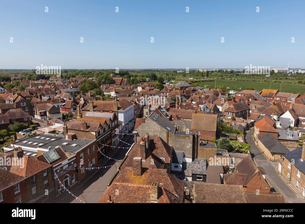 England, Kent, Sandwich, Town View from St Peters Church Stock Photo ...