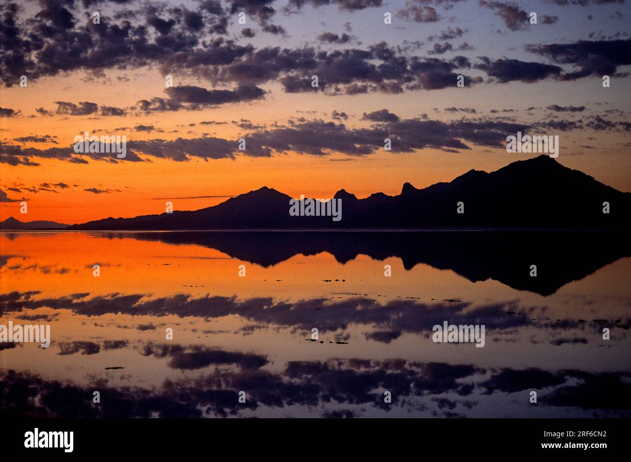 Bonneville, Speedway, Salt Desert, Utah, USA Sunrise, Reflection, Great ...