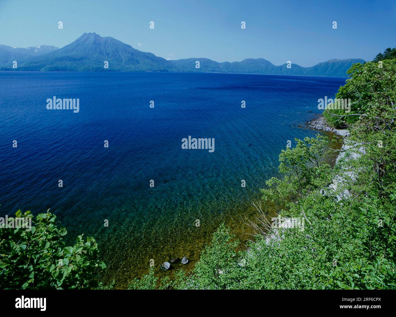 Mountain Lake Shikotsu Hokkaido Japan Stock Photo - Alamy