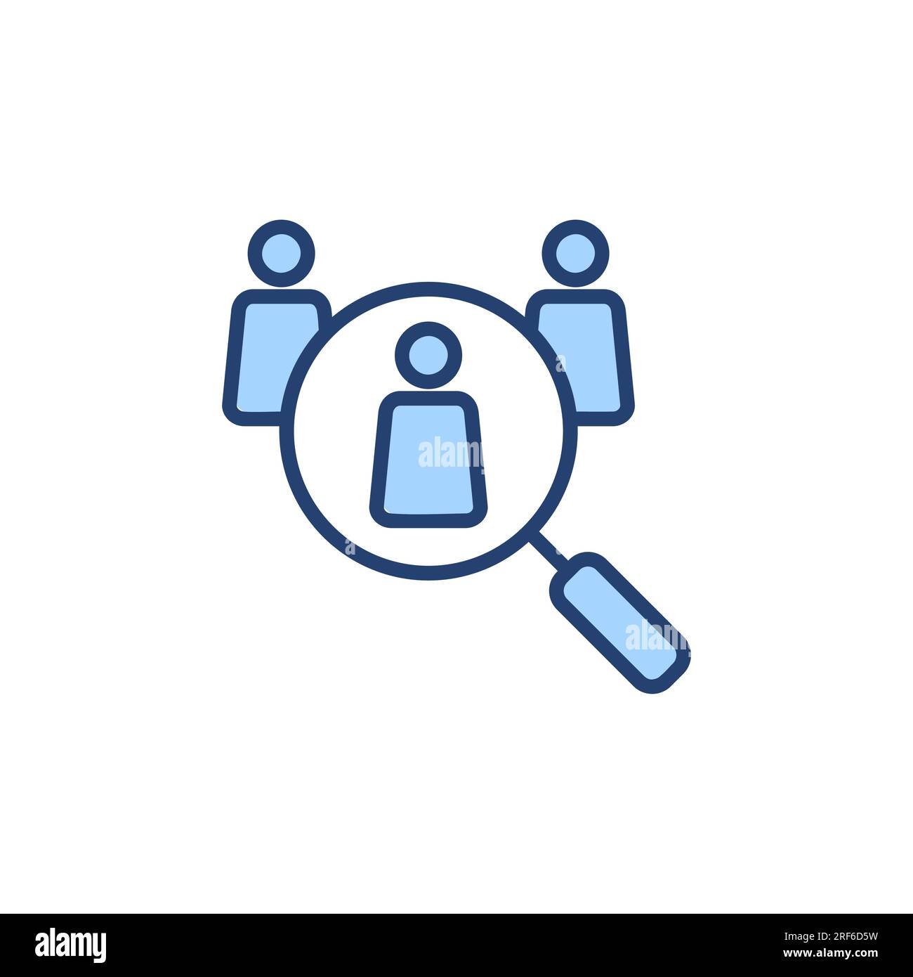 Hiring icon vector. Search job vacancy sign and symbol. Human resources ...