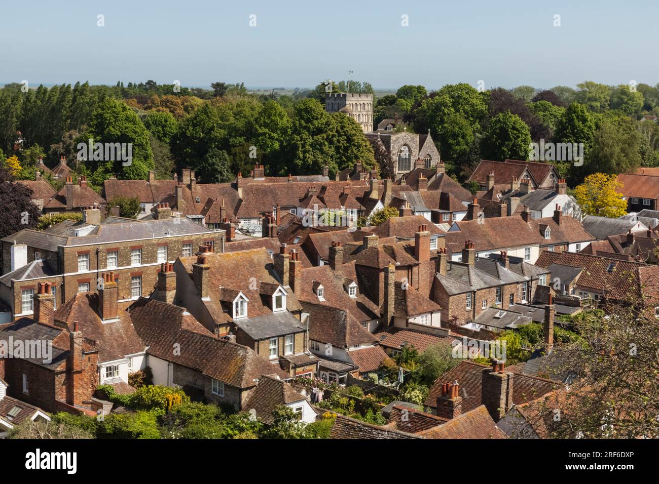 England, Kent, Sandwich, Town View from St Peters Church Stock Photo ...