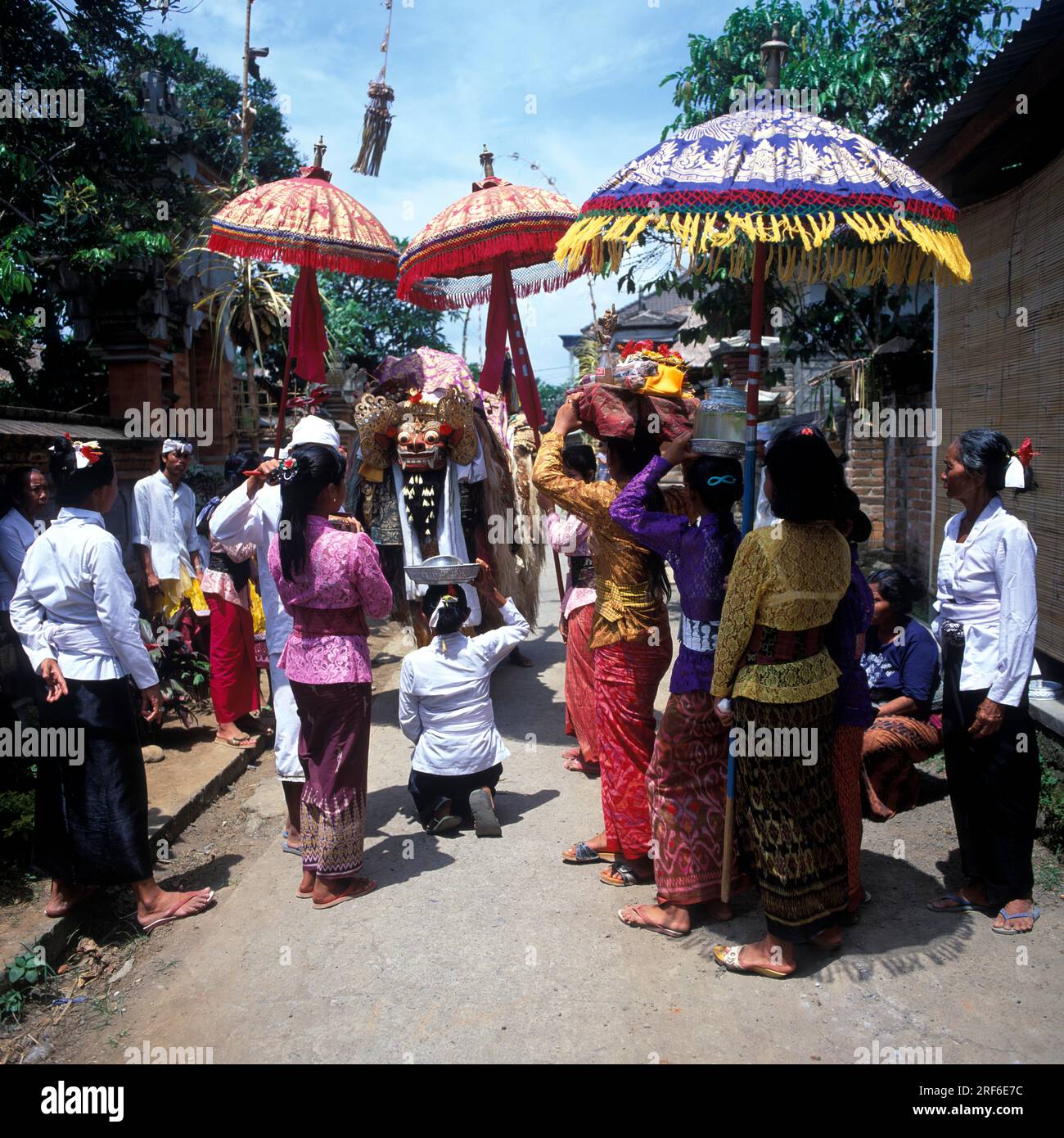 Barong at a procession in Ubud, Bali, Indonesia Stock Photo - Alamy
