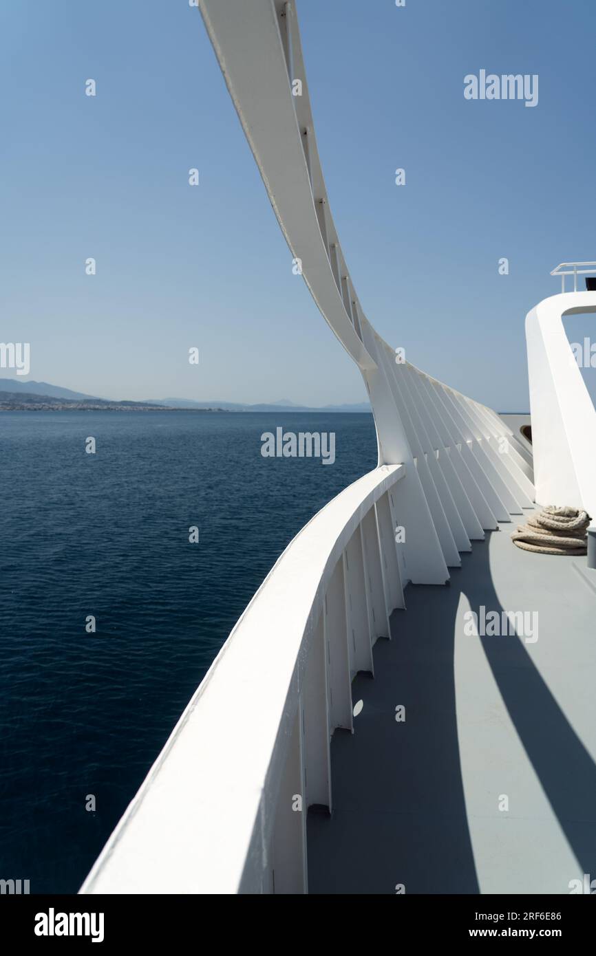 Passenger ferry reaching destination Stock Photo - Alamy