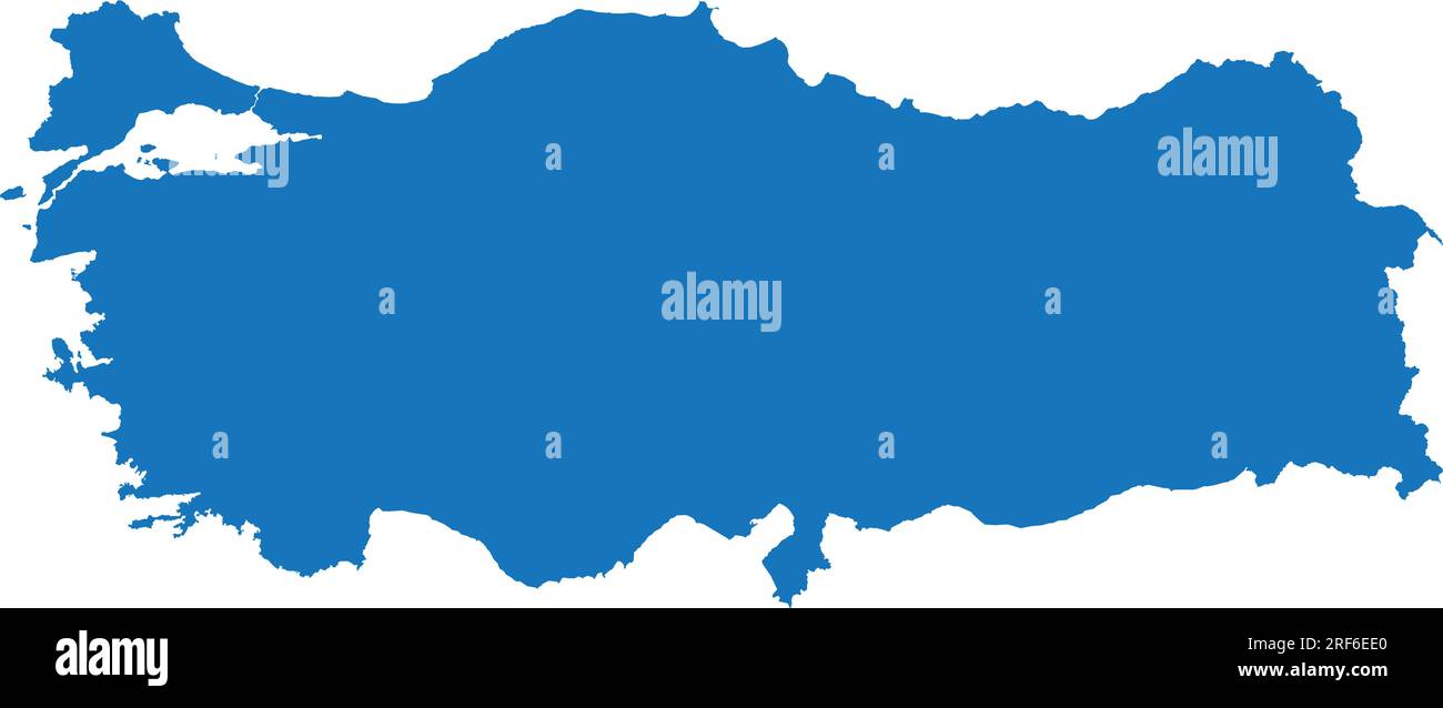 BLUE CMYK color map of TURKEY Stock Vector Image & Art - Alamy
