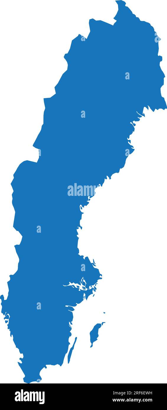 BLUE CMYK color map of SWEDEN Stock Vector Image & Art - Alamy