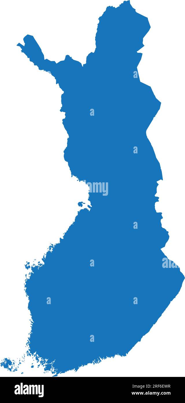 BLUE CMYK color map of FINLAND Stock Vector Image & Art - Alamy