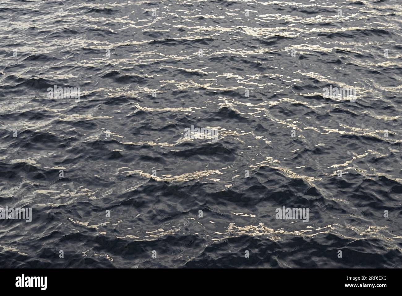 Reflection, reflections on the undulating water surface, North Rhine ...