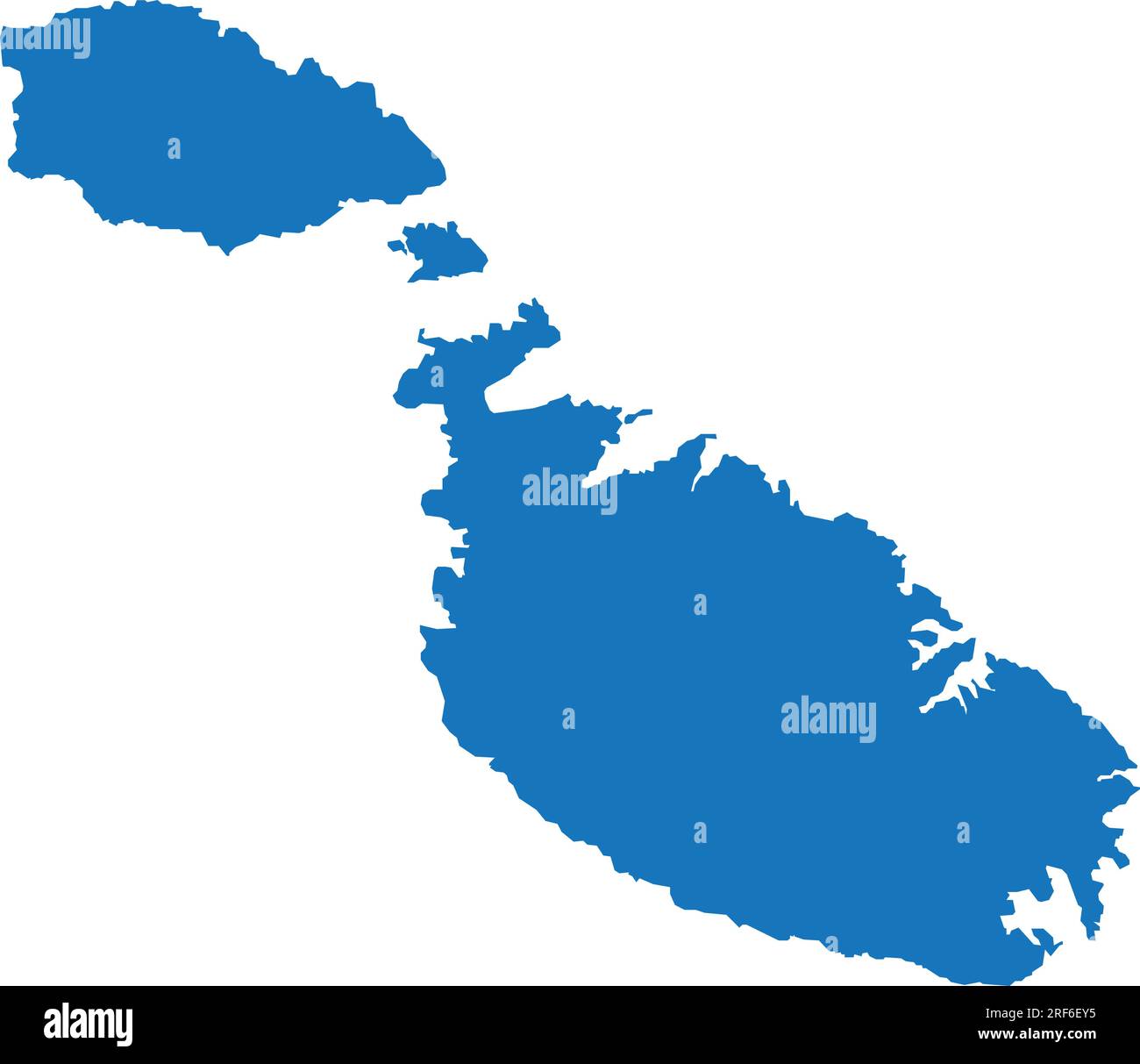 BLUE CMYK color map of MALTA Stock Vector Image & Art - Alamy