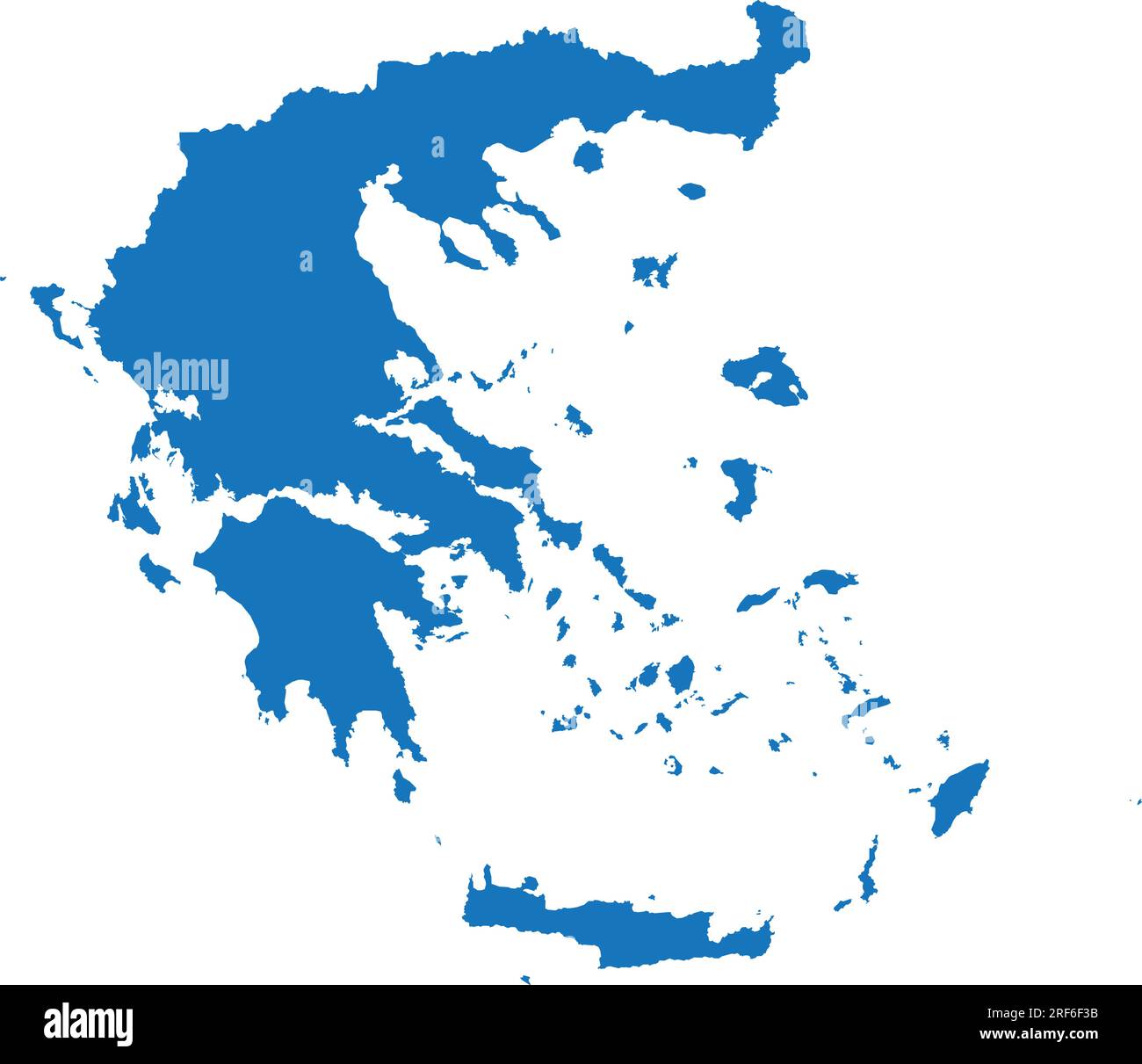 BLUE CMYK color map of GREECE Stock Vector Image & Art - Alamy