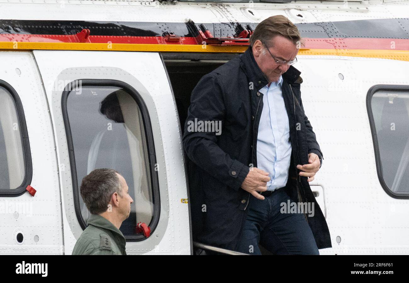 Dornstadt, Germany. 01st Aug, 2023. Boris Pistorius (SPD), Federal ...