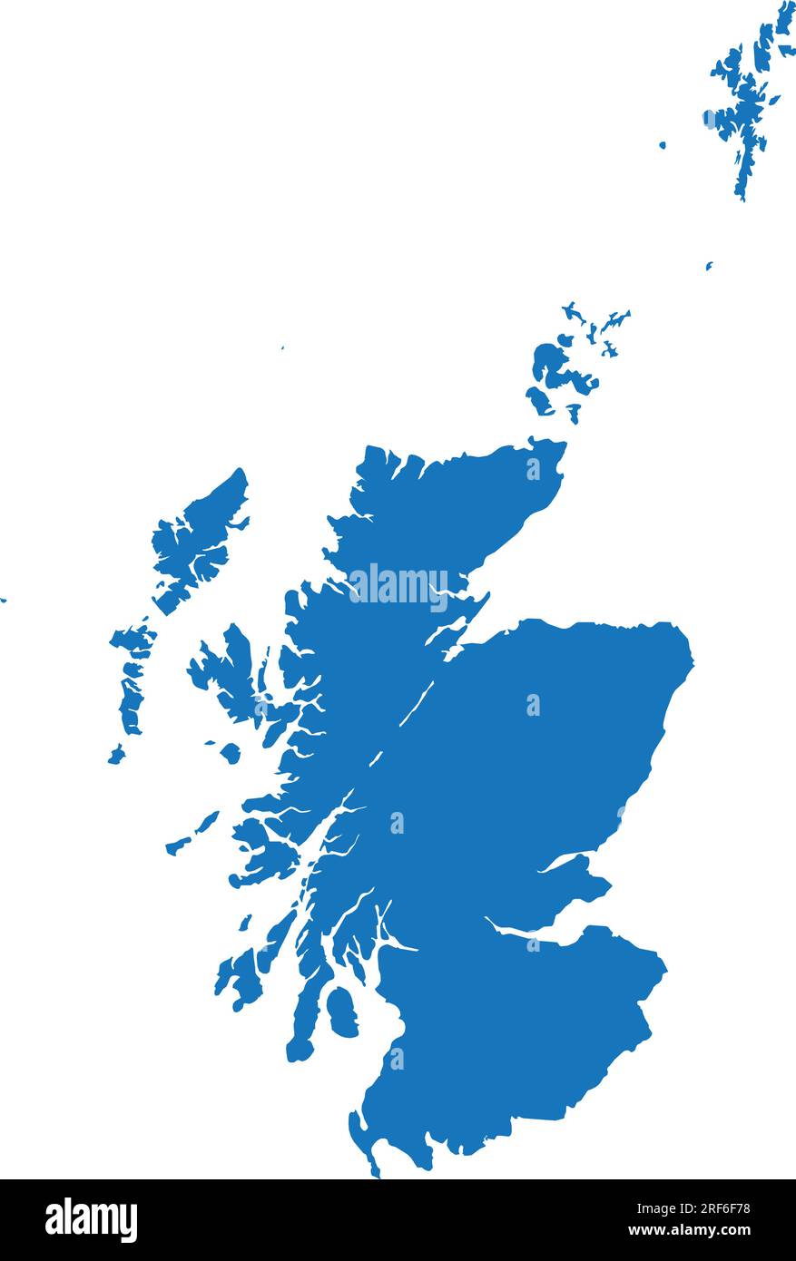 BLUE CMYK color map of SCOTLAND Stock Vector Image & Art - Alamy