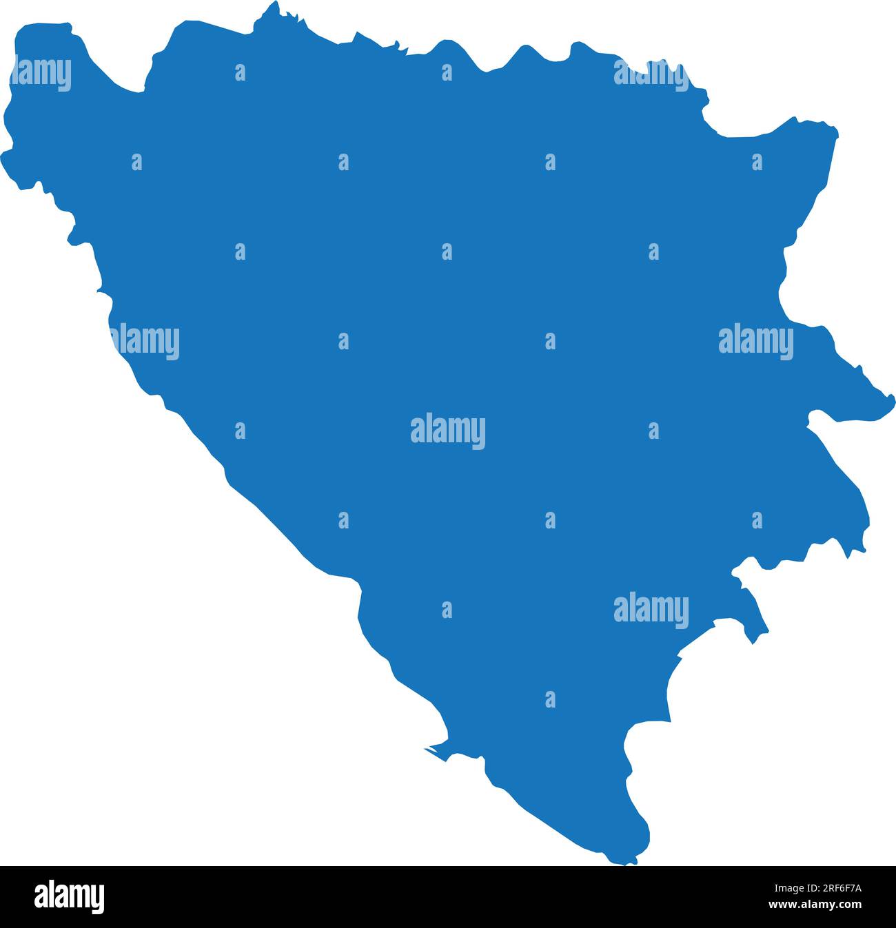 Blue bosnia herzegovina country map Stock Vector Images - Alamy