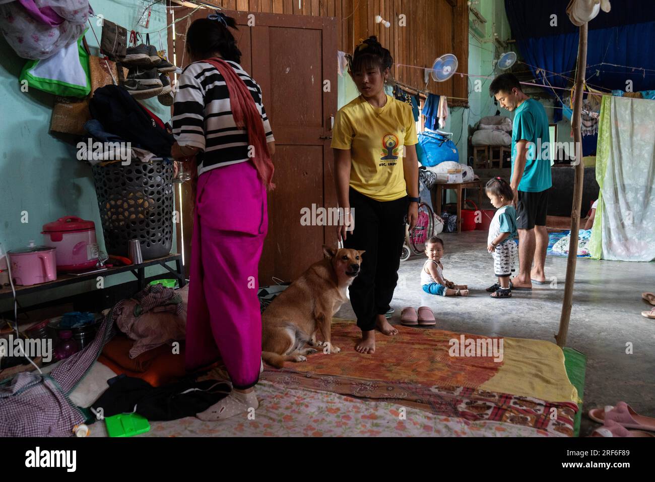 Meitei community man stays in a makeshift shelter after a mob burn ...