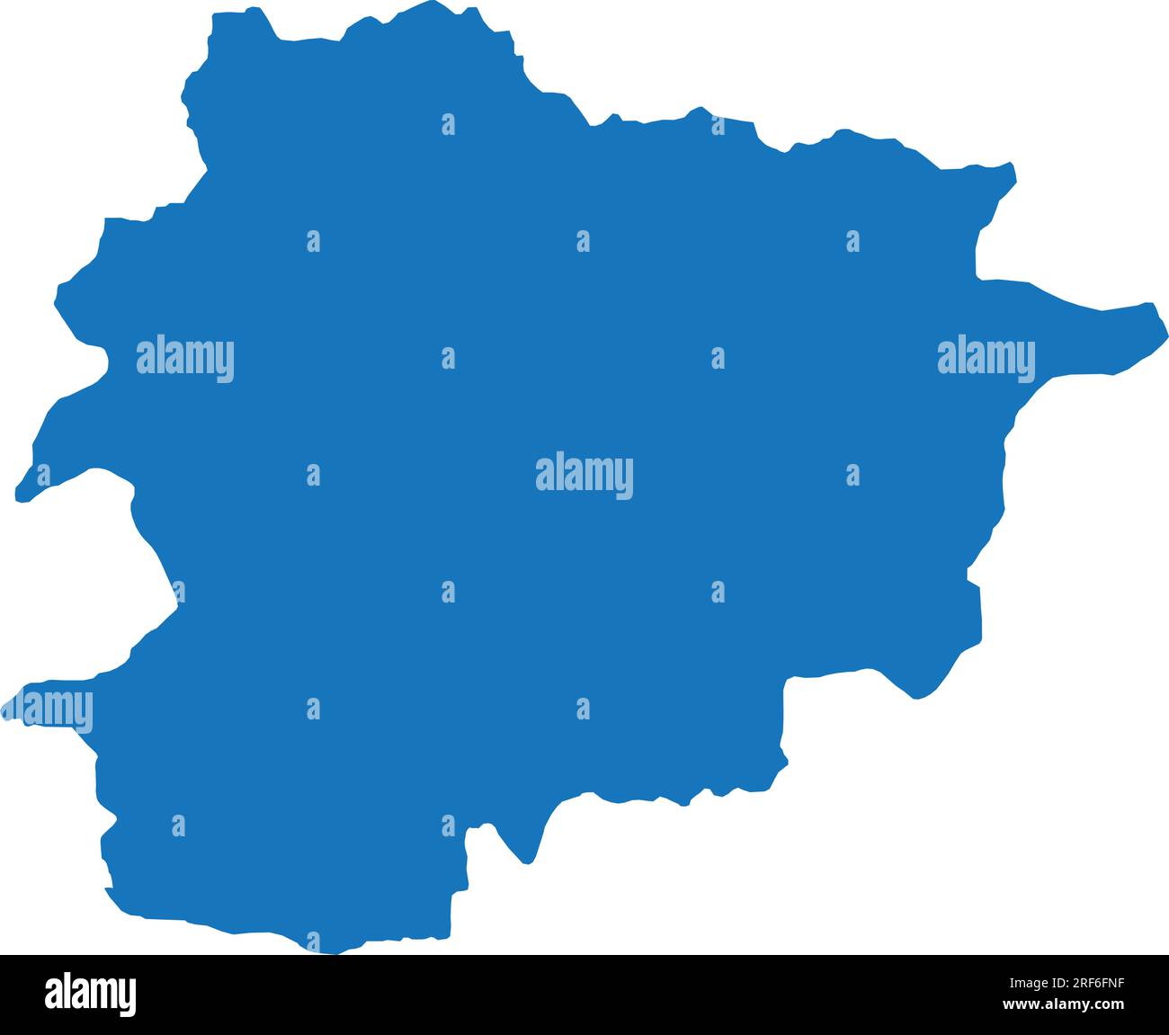 BLUE CMYK color map of ANDORRA Stock Vector Image & Art - Alamy
