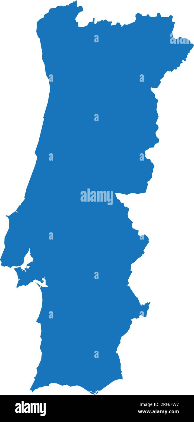 BLUE CMYK color map of PORTUGAL Stock Vector Image & Art - Alamy