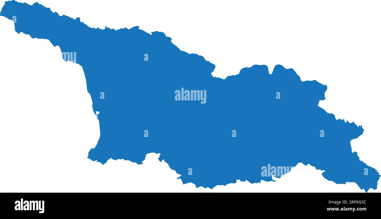 BLUE CMYK color map of GEORGIA Stock Vector Image & Art - Alamy