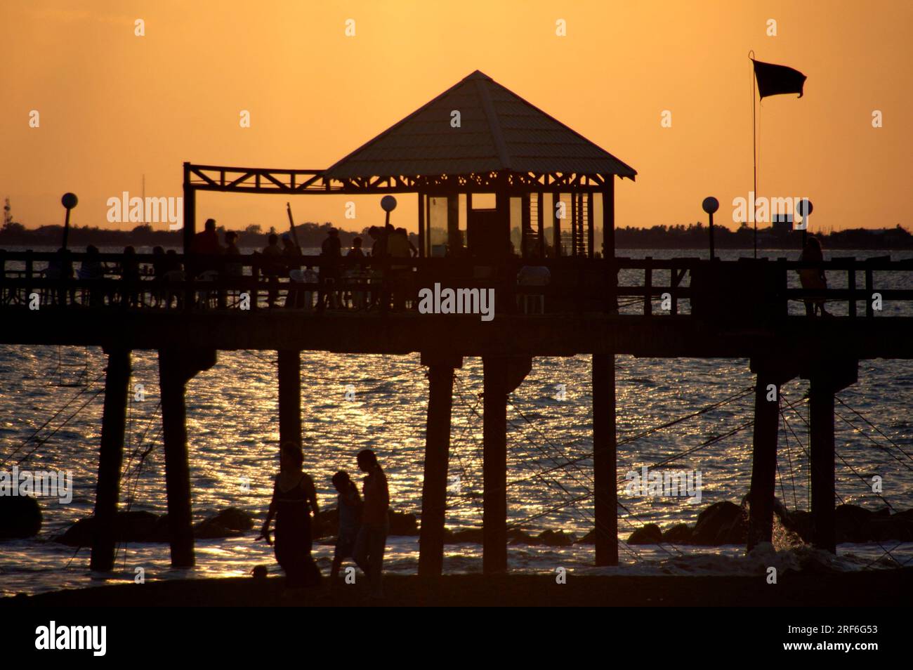 Pier of the Hotel Fiesta Resort, near Puntarenas, Costa Rica Stock ...