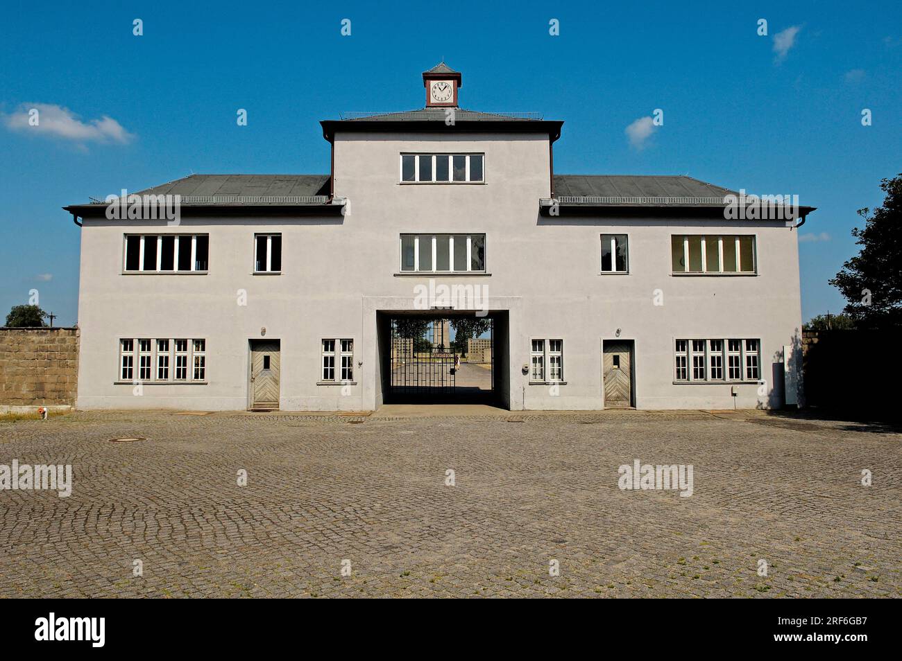 Entrance building, memorial, concentration camp, Sachsenhausen ...