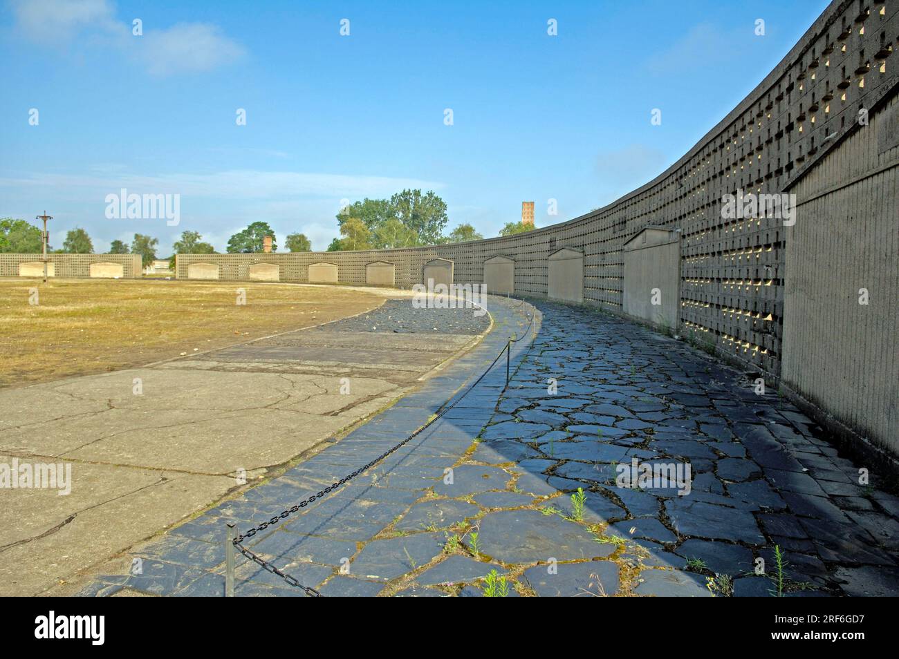 Roll call square, memorial, concentration camp, Sachsenhausen ...