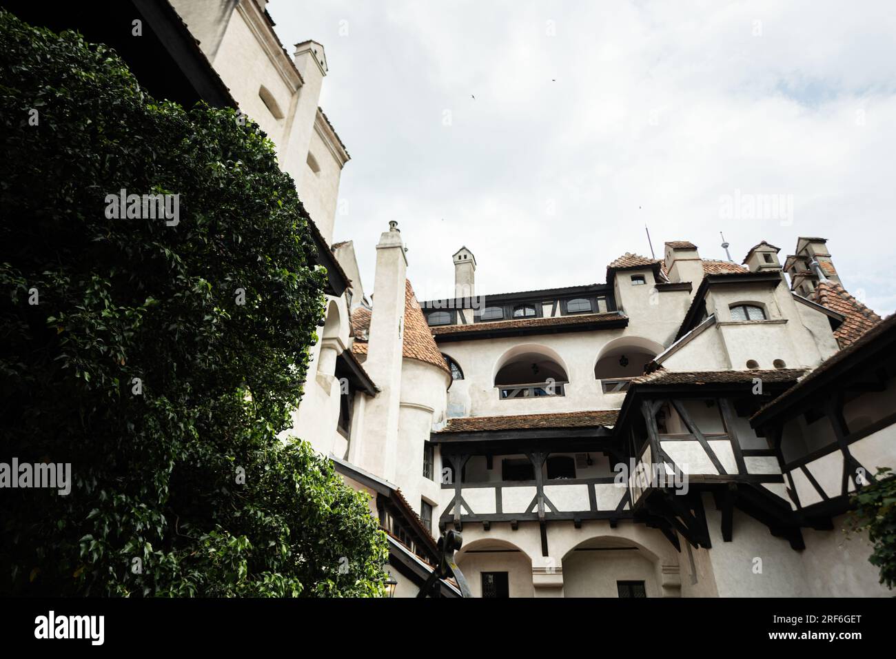 The Bran Castle in Romania. Dracula medieval castle in Carpathians ...