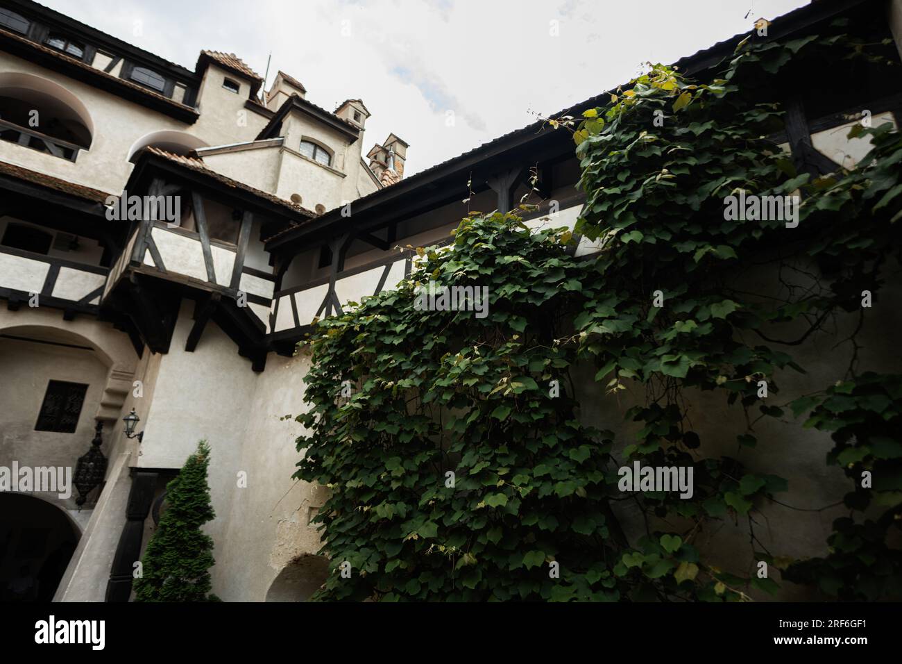 The Bran Castle in Romania. Dracula medieval castle in Carpathians ...