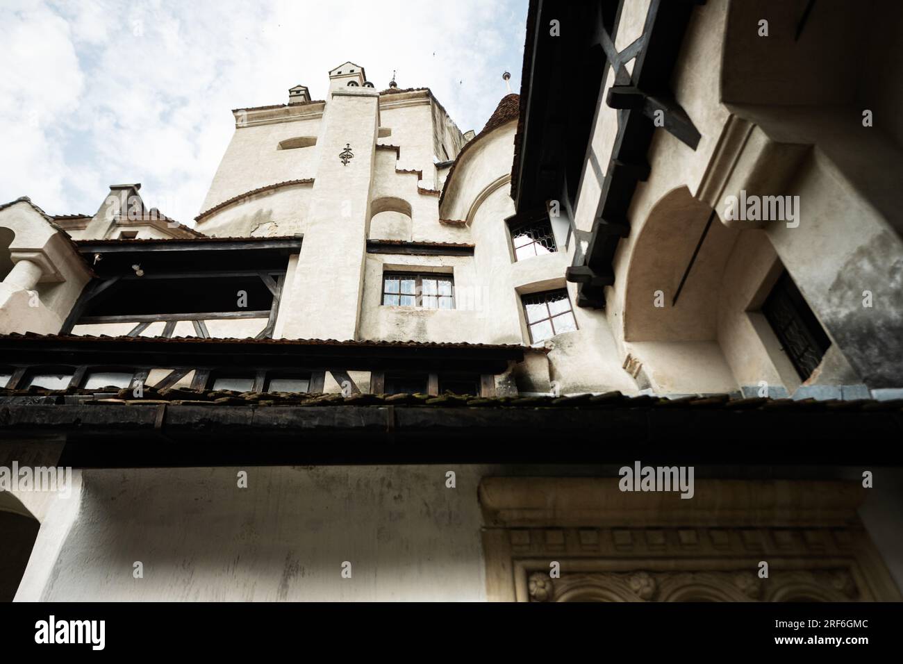 The Bran Castle in Romania. Dracula medieval castle in Carpathians ...