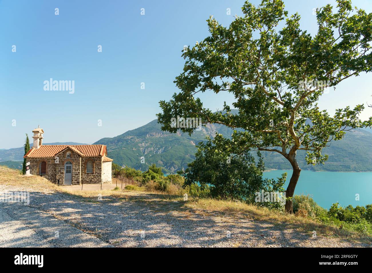 Scenic Landscape in Greece Stock Photo - Alamy