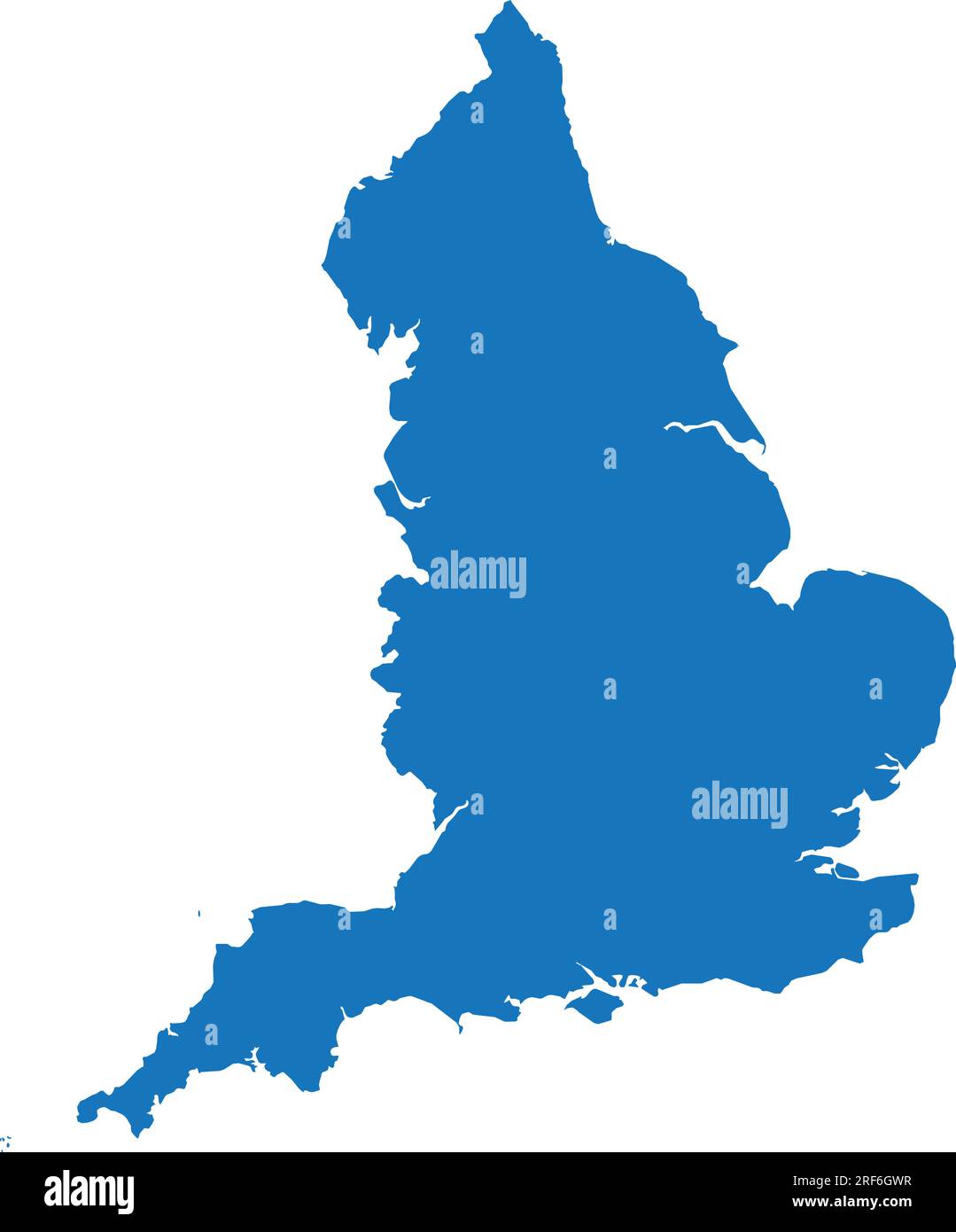 BLUE CMYK color map of ENGLAND Stock Vector Image & Art - Alamy