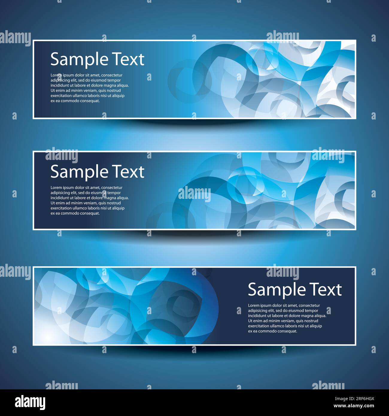 Three Header Designs Stock Vector Image & Art - Alamy