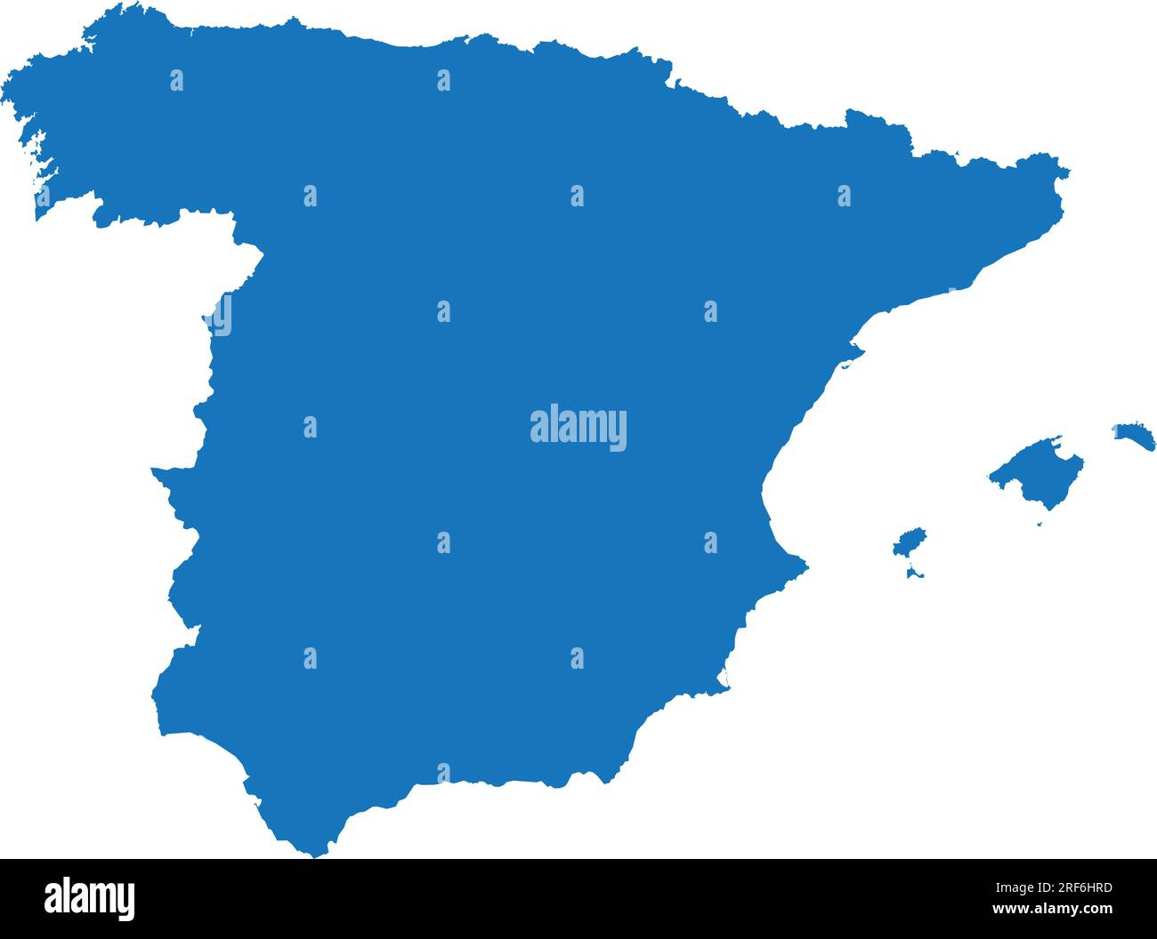 BLUE CMYK color map of SPAIN Stock Vector Image & Art - Alamy