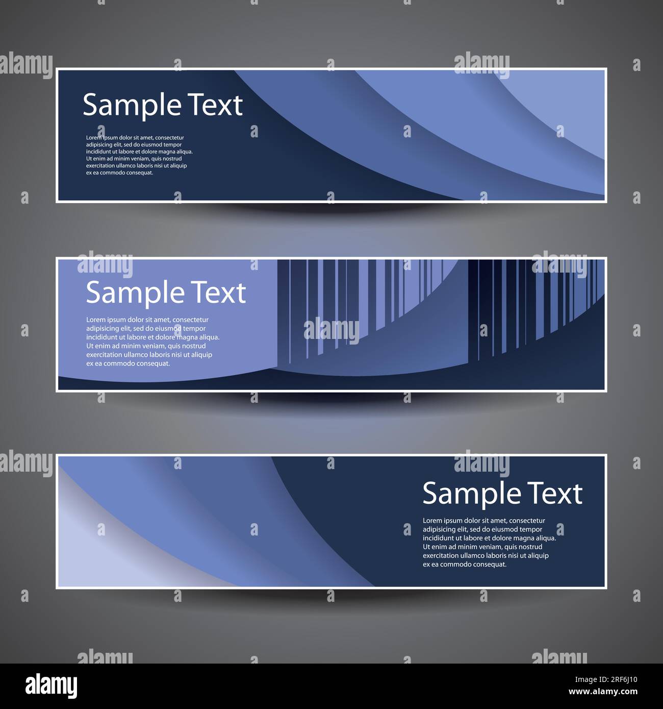 Three Header Designs Stock Vector Image & Art - Alamy