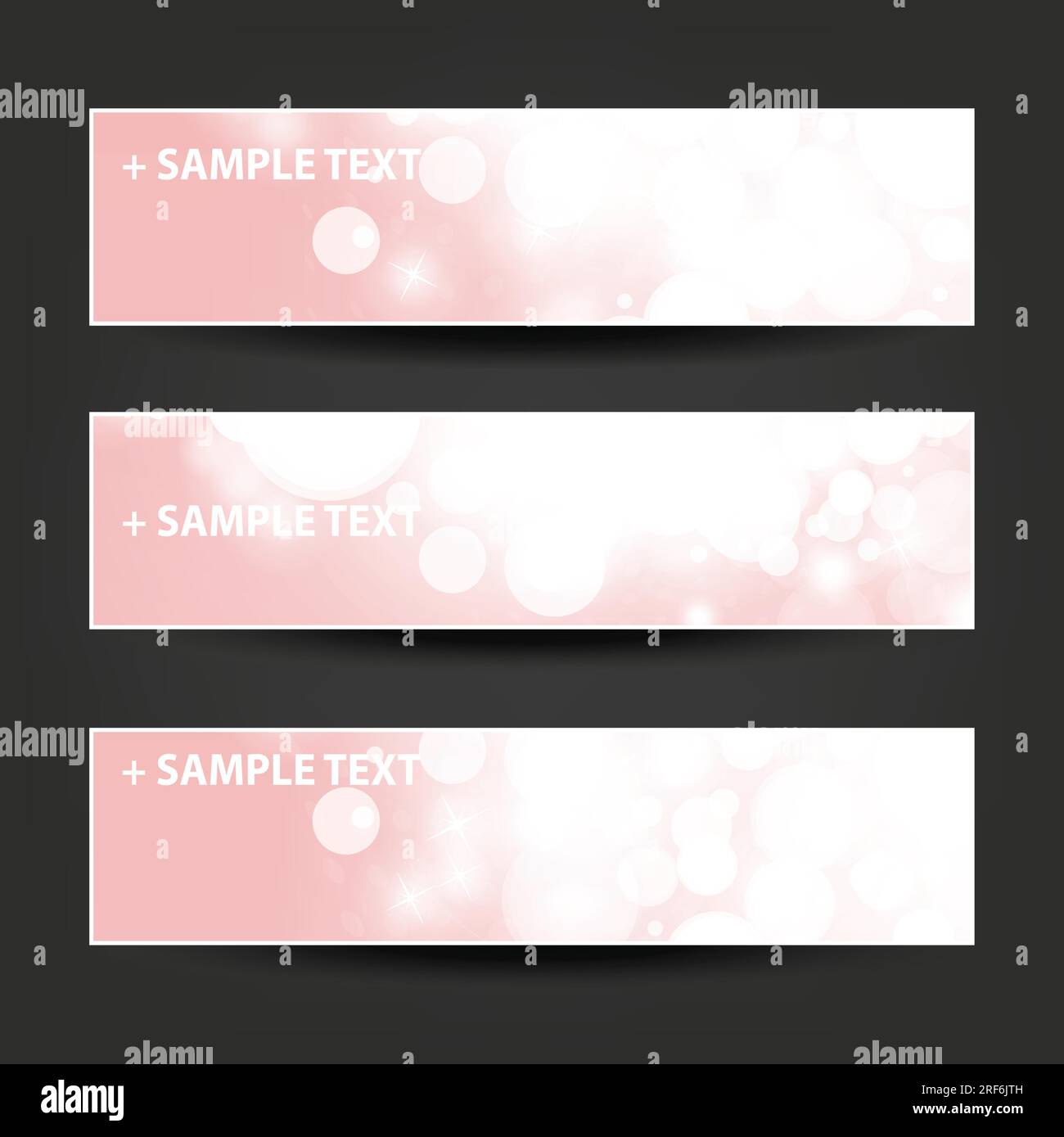Set of horizontal colorful abstract banners Stock Vector Image & Art ...