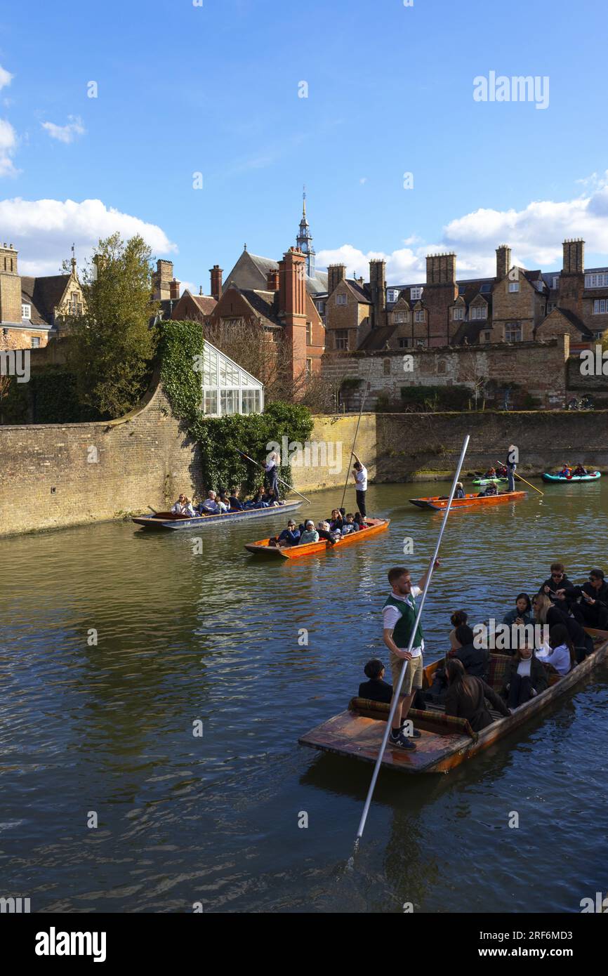 People punting in river hi-res stock photography and images - Alamy