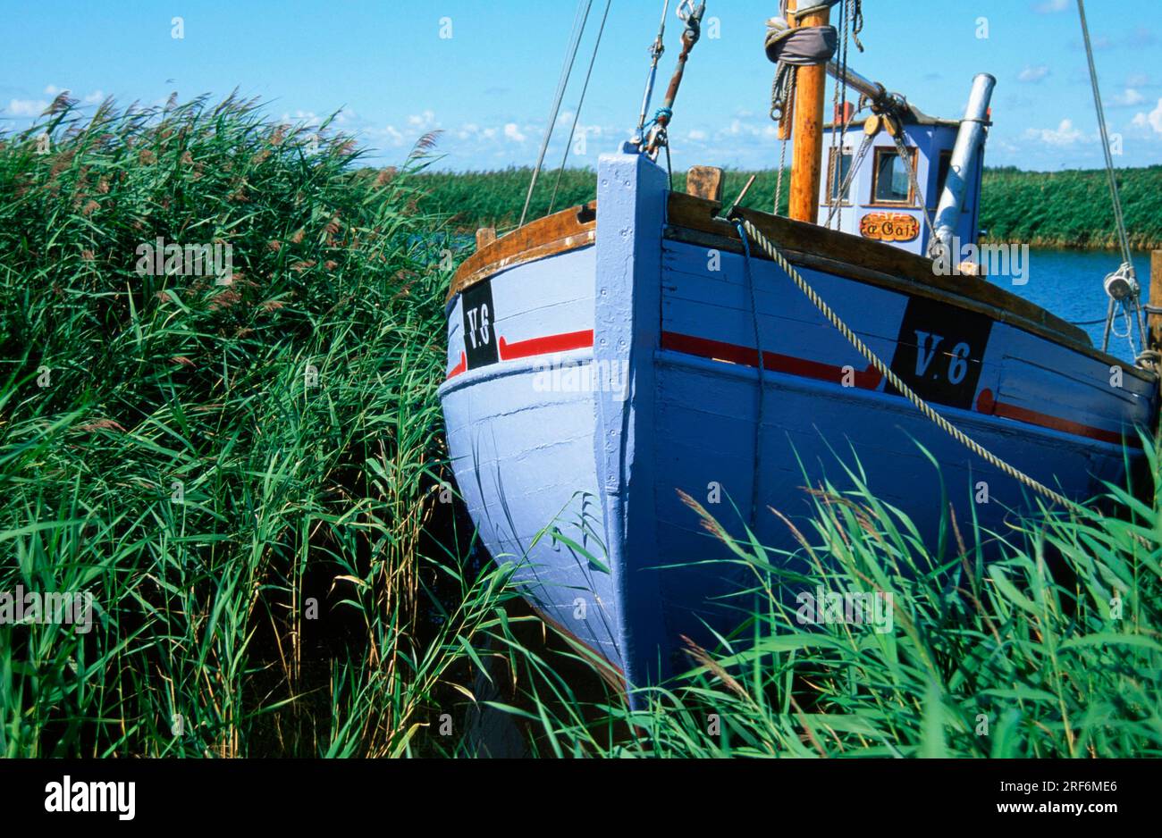 Fishing Boat, Fishing Museum, Holmsland Klit, Jutland, Denmark Stock ...
