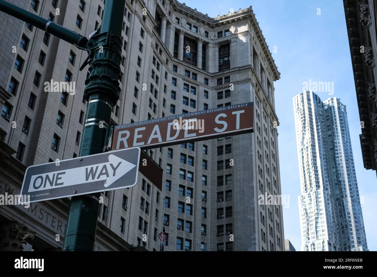View of Lower Manhattan, the southernmost part of Manhattan, the ...