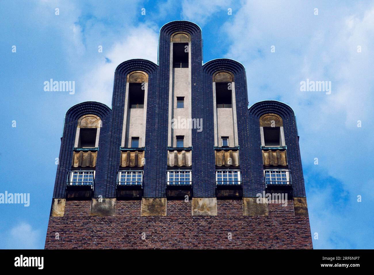 Wedding Tower, built 1908, Mathildenhoehe, Darmstadt, Hesse, Germany ...