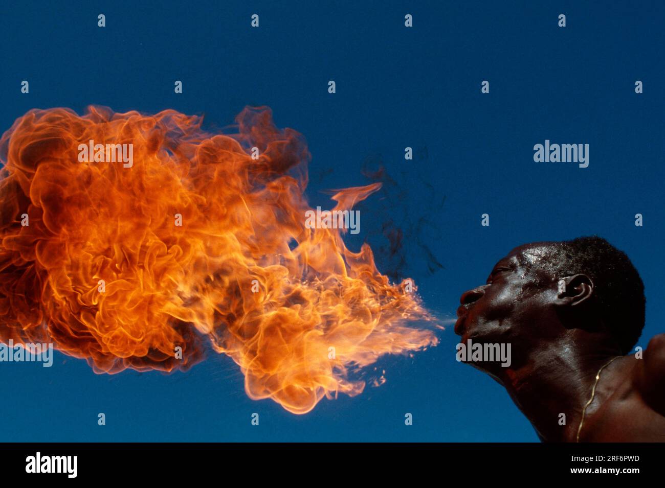 Fire Eater, Jamaica, Fire Eater Stock Photo - Alamy