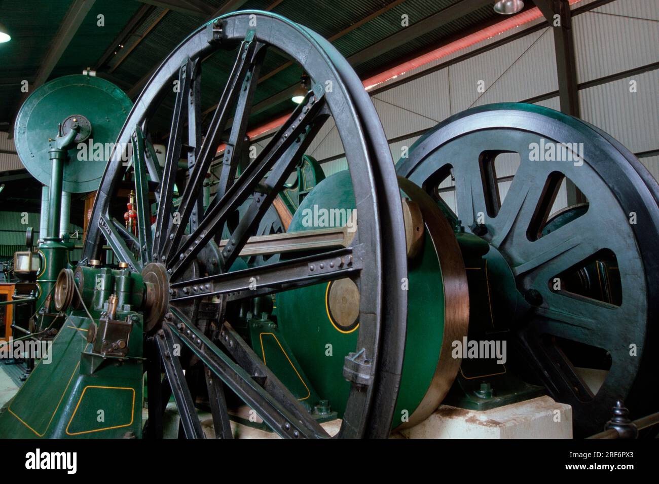 Machinery in old gold mine, Gold Reef City, South Africa Stock Photo ...