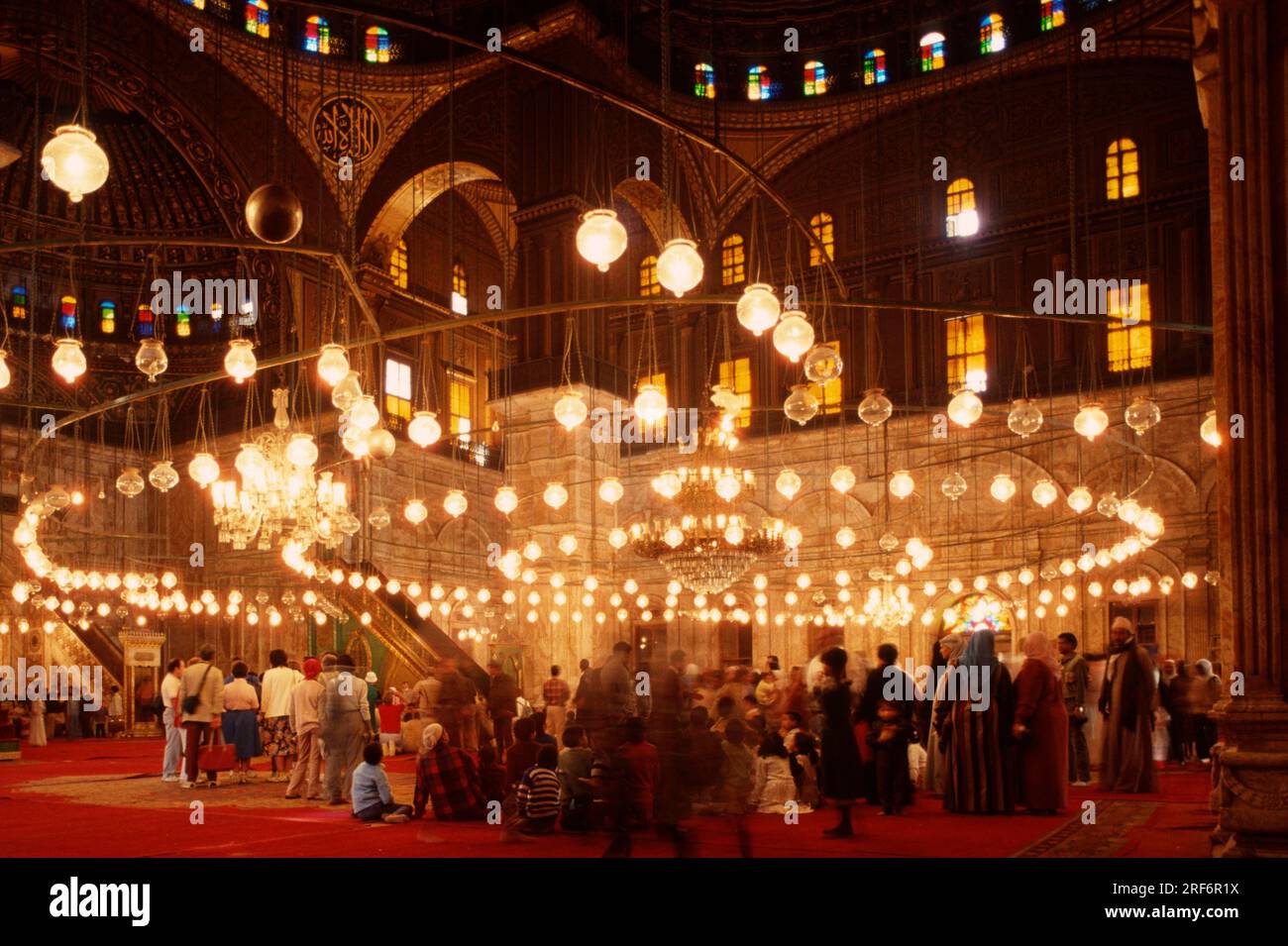 Interior of the Mohammed Ali Mosque, Cairo, Egypt Stock Photo - Alamy