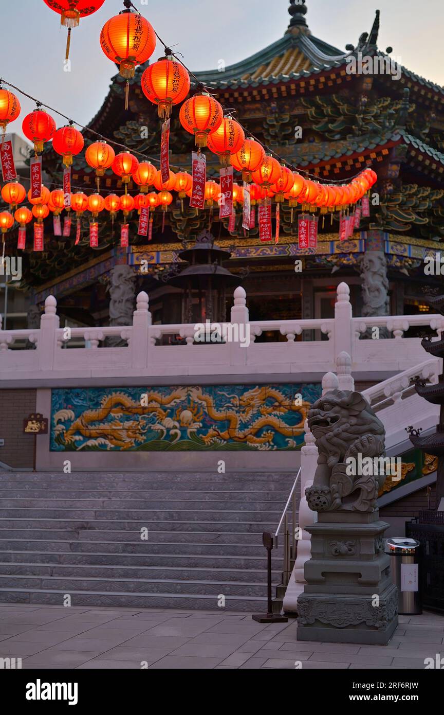 The Chinese Ma Zhu Miao Temple in Yokohama 's Chinatown, Kanagawa JP ...