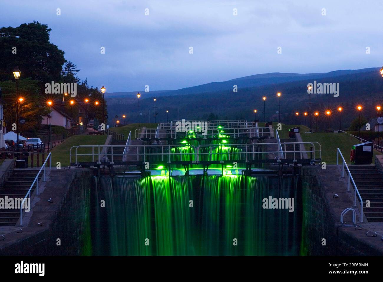 Locks, Caledonian Canal to Loch Ness, Fort Augustus, Highlands ...