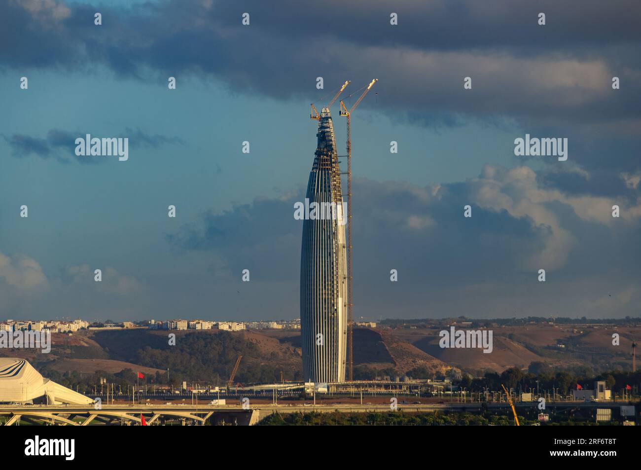 Morocco. Rabat. Mohammed VI Tower. The tallest tower in Morocco ...