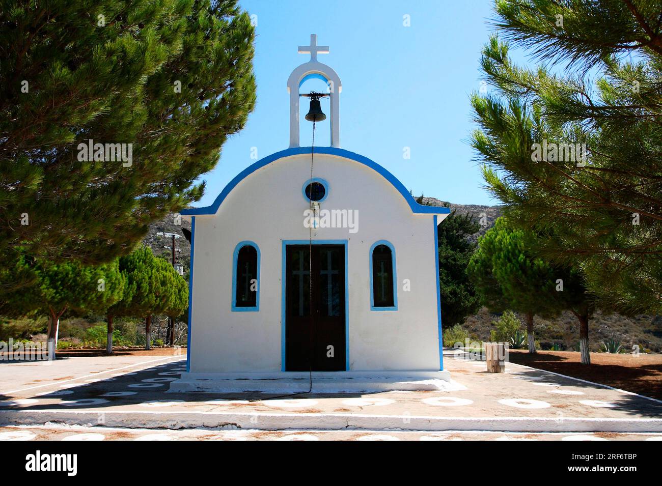 Chapel of St George, Kalamos, Rhodes, Greece Stock Photo - Alamy