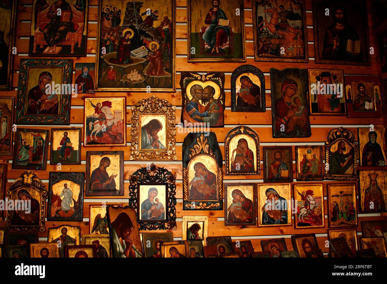 Holy images, Rhodes, Icon, Icons, Greece Stock Photo - Alamy