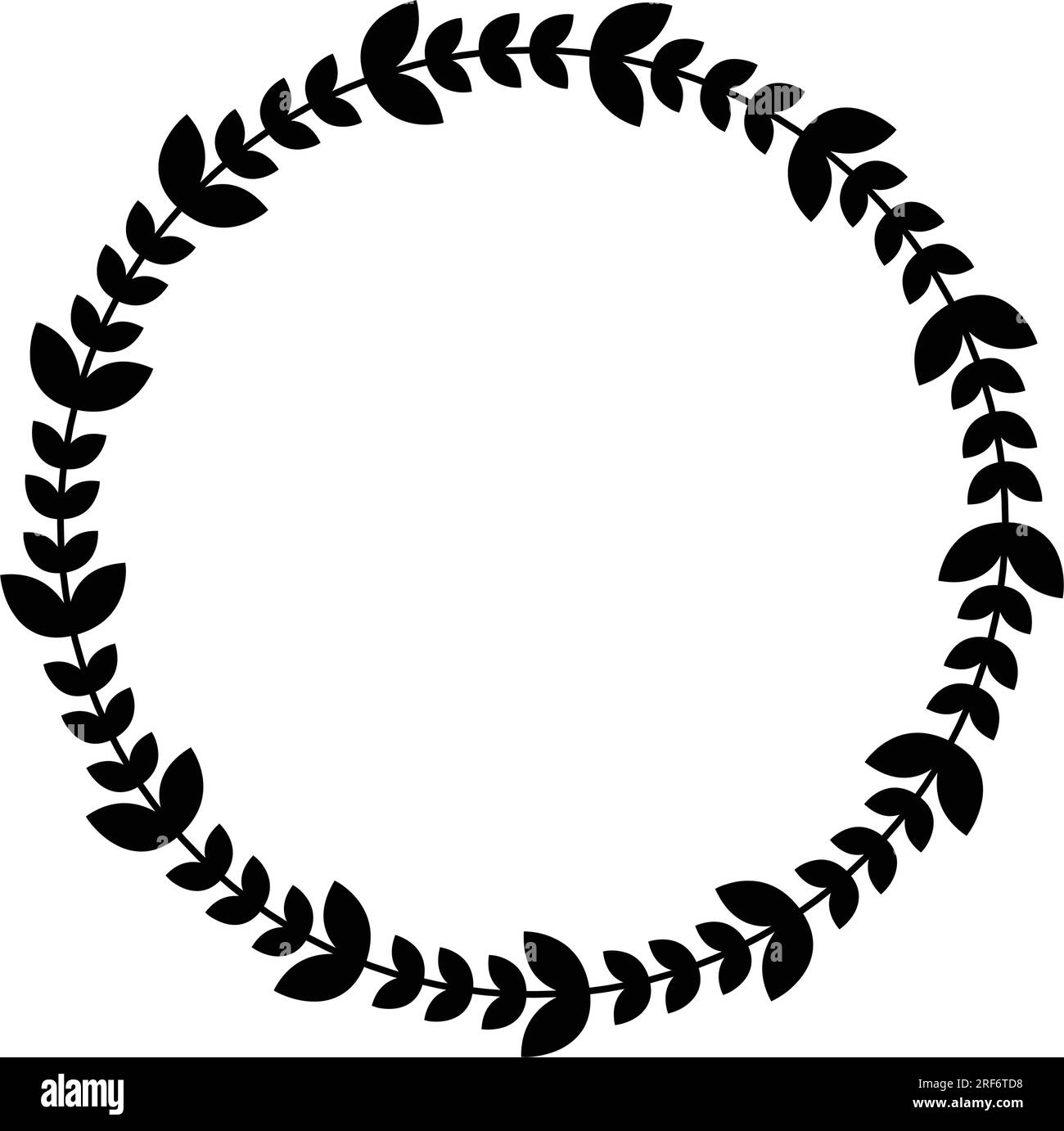 Floral circle border design rounded flower frame ring for decoration ...