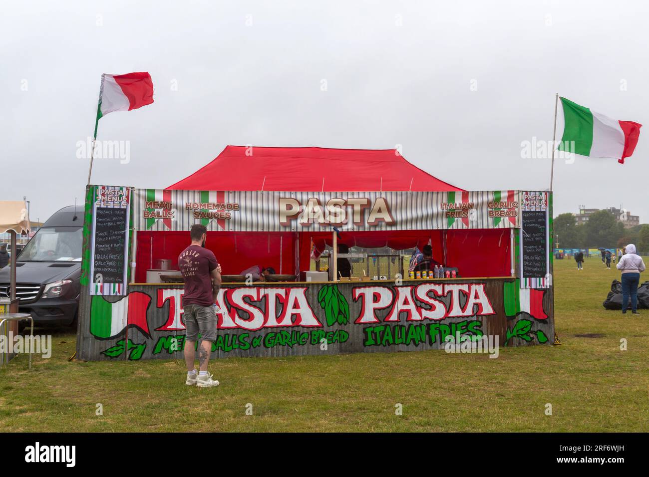 Pasta food stall at Portsmouth International Kite Festival, Southsea ...