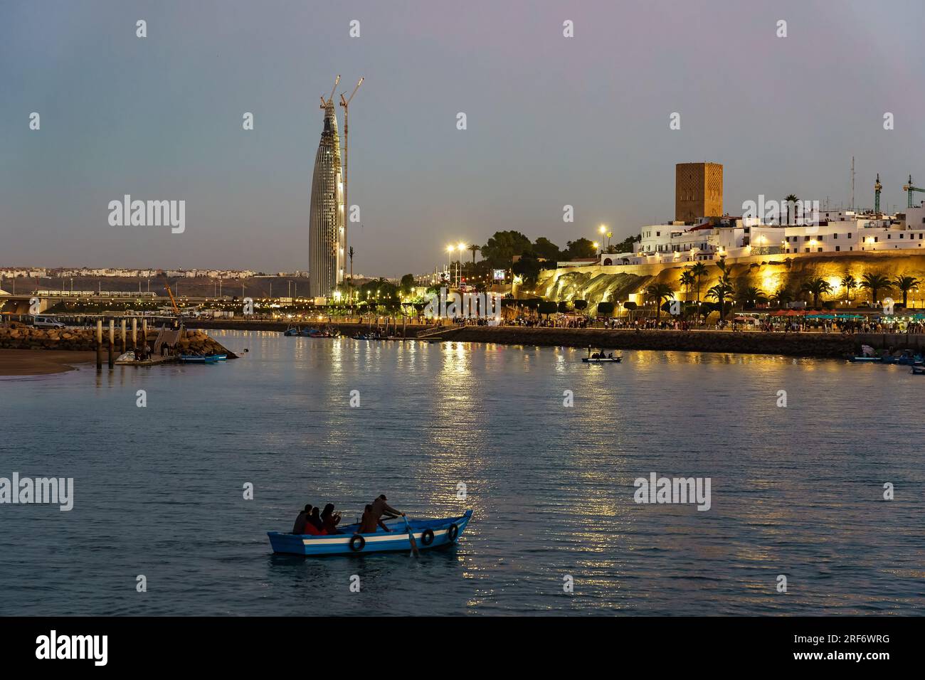 Morocco. Rabat. Mohammed VI Tower. The tallest tower in Morocco ...