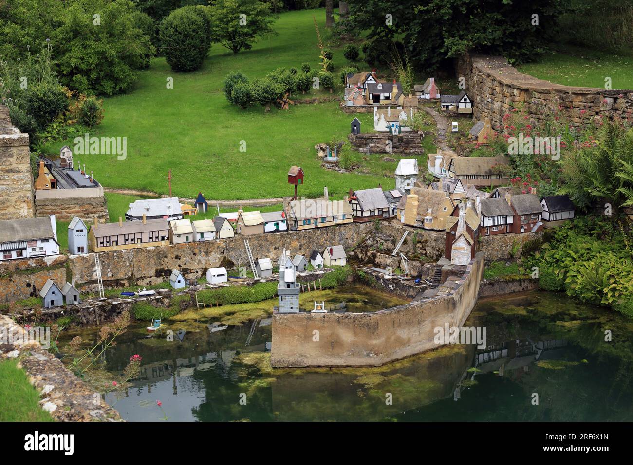 Wolf's cove model village in the grounds of Snowshill manor, near ...