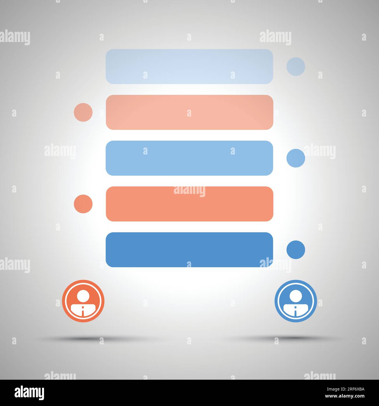 Chat Conversation Design Concept Colorful Speech Bubbles with Copy ...