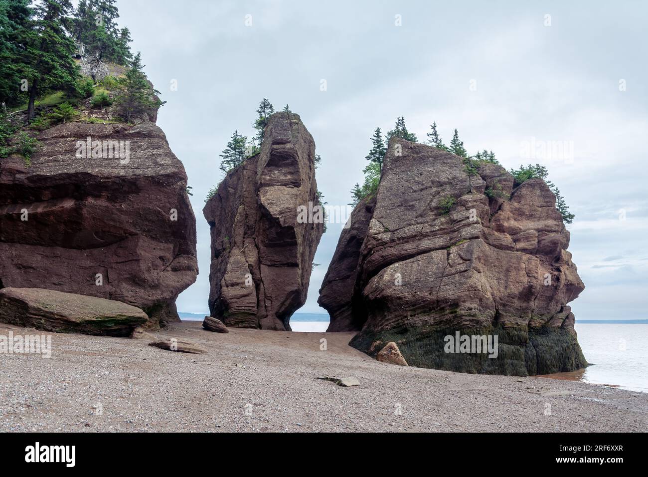 The bay of Fundy, New Brunswick.This bay is famous for having the ...